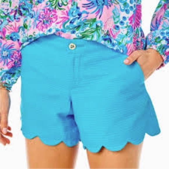 Lilly Pulitzer | Shorts | Lilly Pulitzer The Buttercup Scallop Bright ...